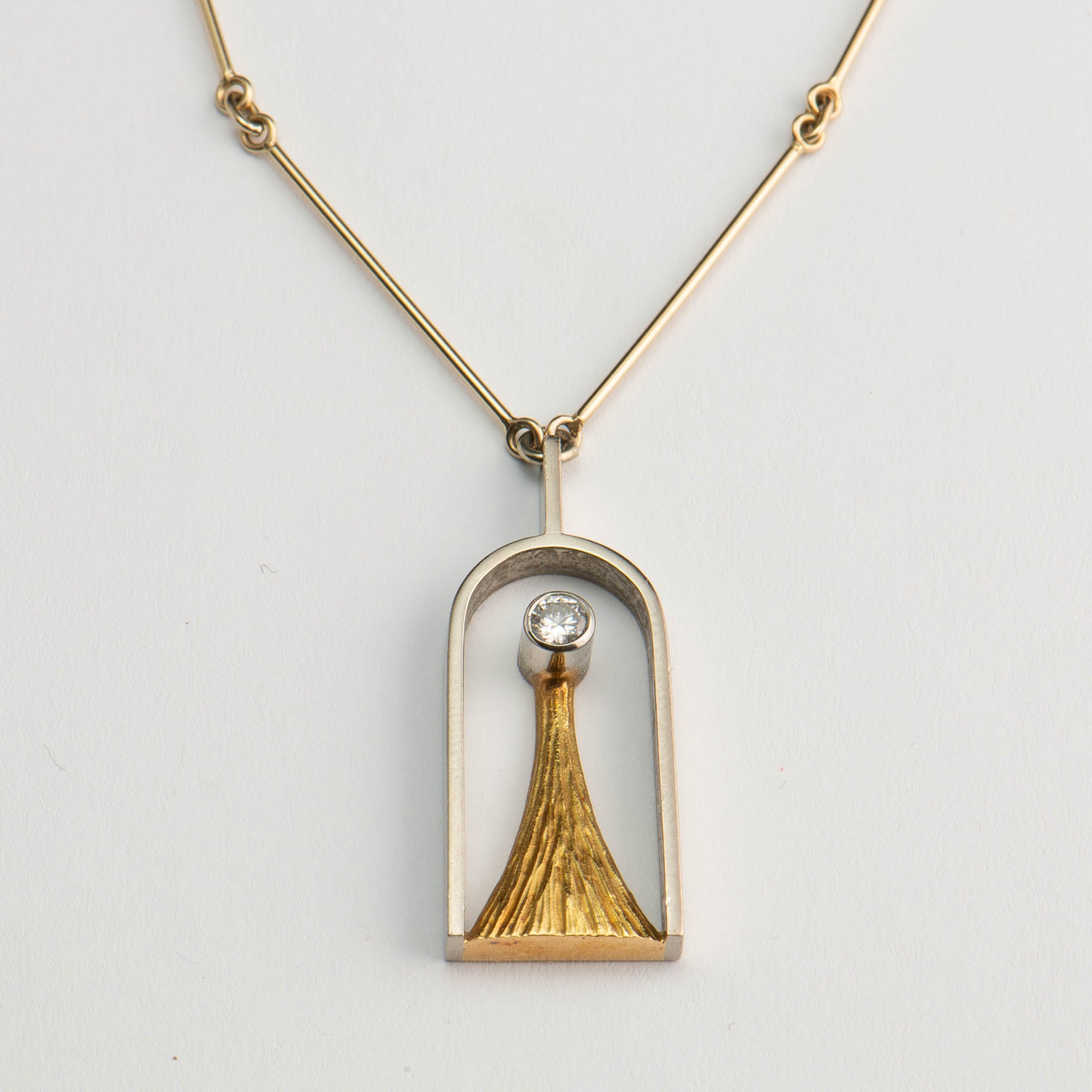 Lapponia Juhani Linnovaara Minuetta timanttikaulakoru 0.10ct | Kulta